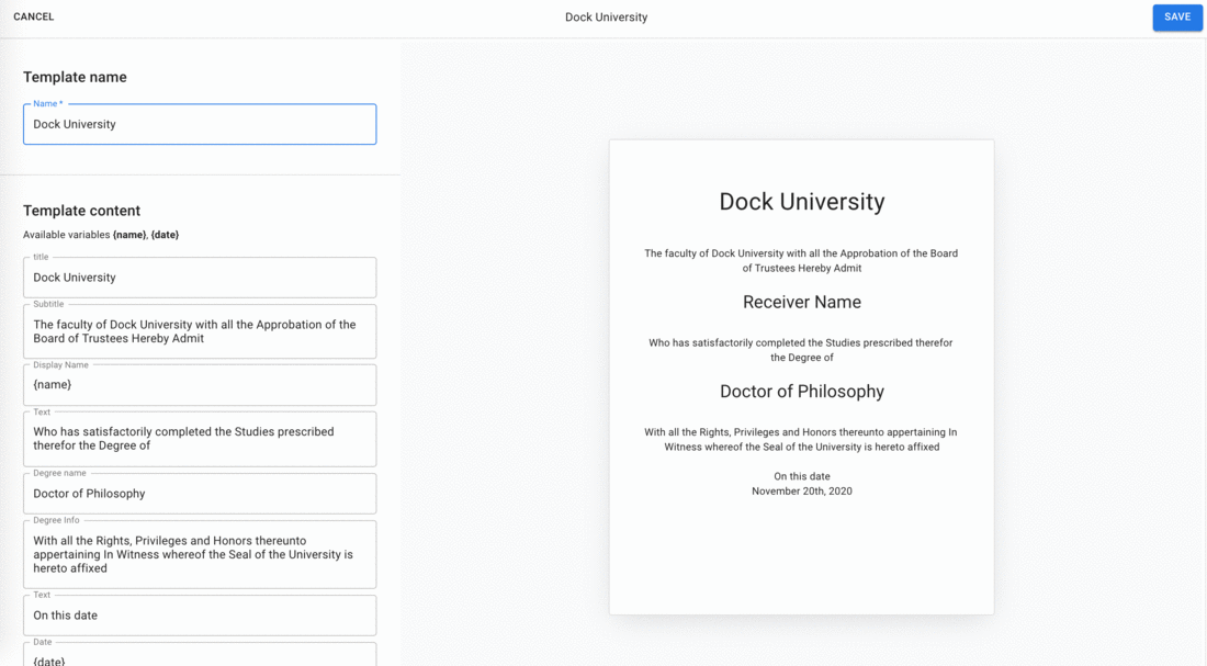 Introducing Certs, Dock’s Demo App